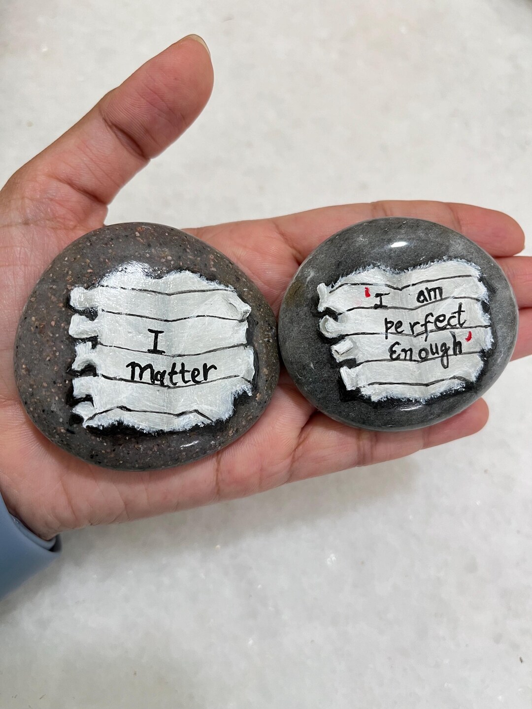 Positive Affirmation Rocks, Kindness Rocks for Kids & Adults, Message ...