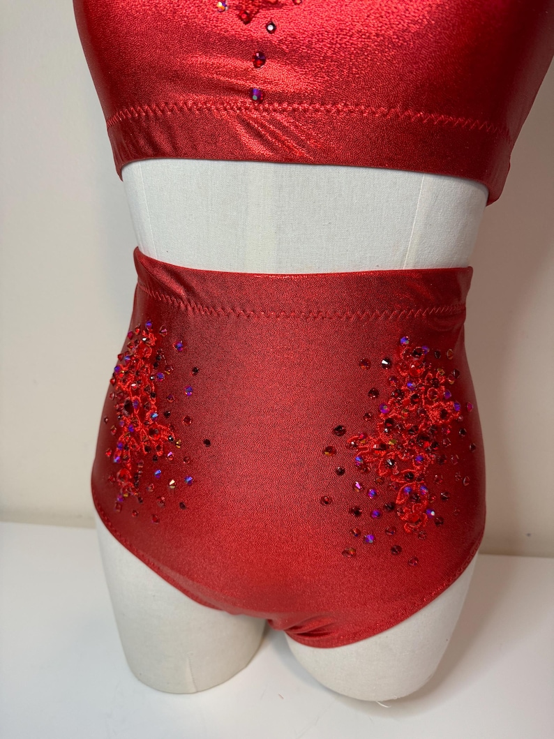 Red 2 Piece Circus Costume for Aerial Dance Lyra Performance - Etsy