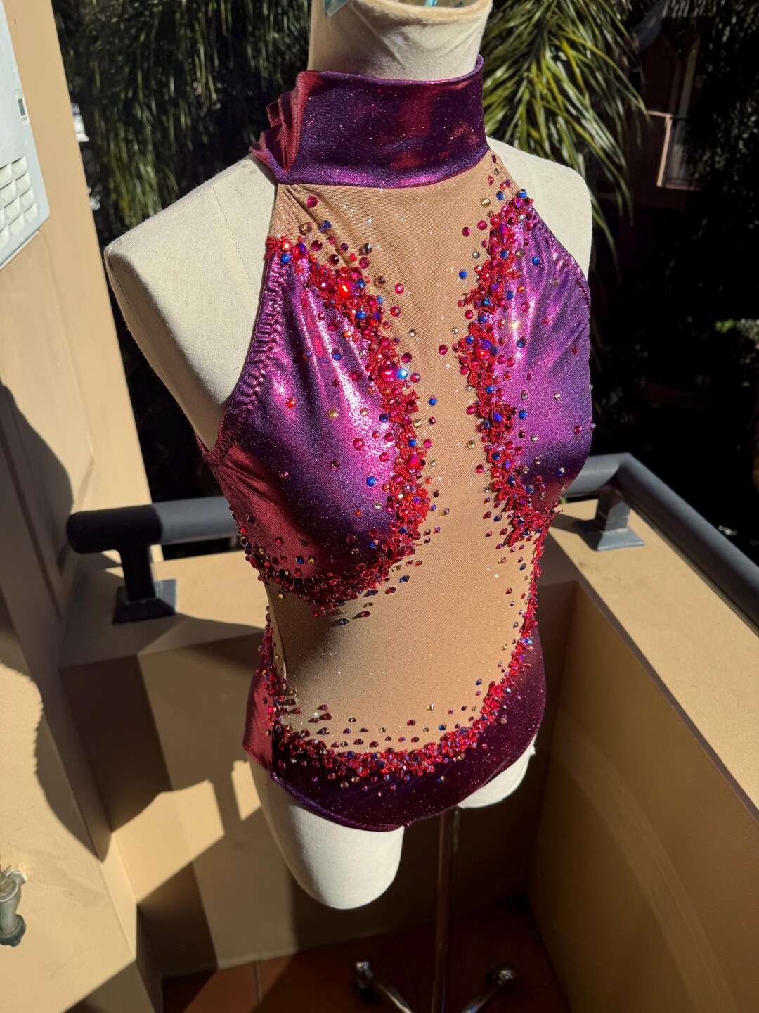 Raspberry Swirl Cutout Leotard for Circus Pole Aerial Dance Lyra ...