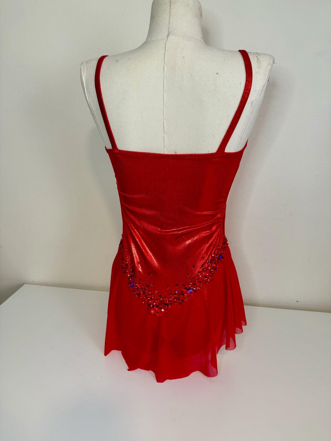Leotard With Mesh Skirt and Side Cutouts for Circus Performance Staker ...