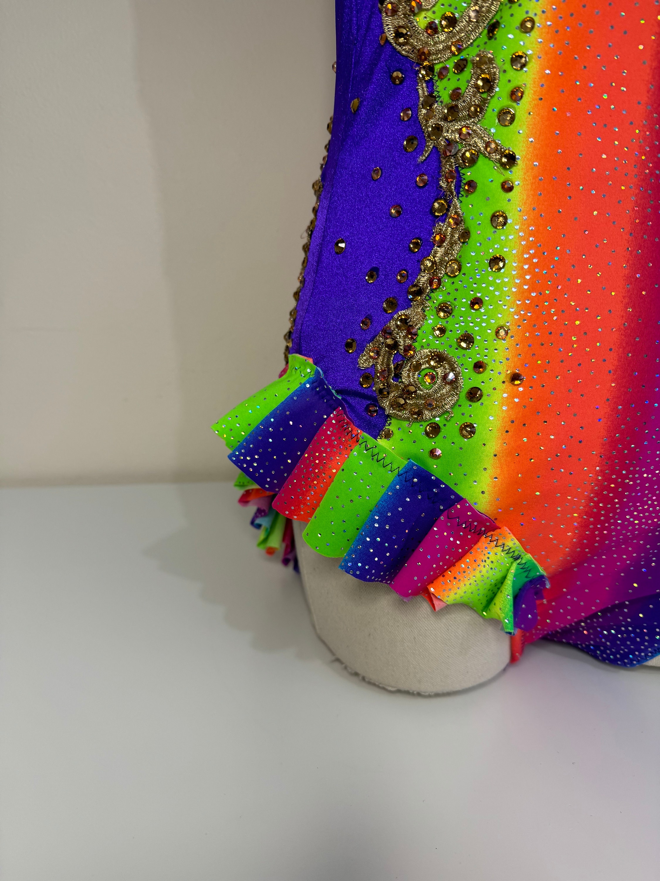 Circus Costume Rainbow Carnival Circus Leotard Aerial Pole Circus Lyra ...