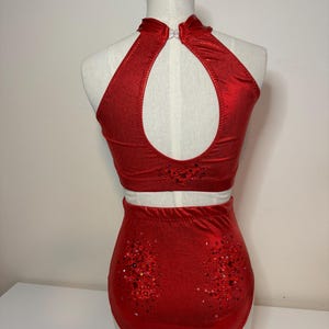 Red 2 Piece Circus Costume for Aerial Dance Lyra Performance - Etsy