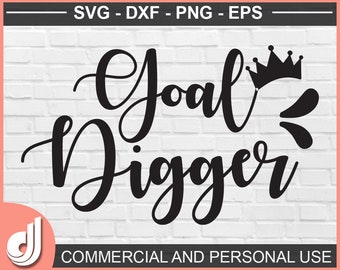 Goal digger svg | Etsy