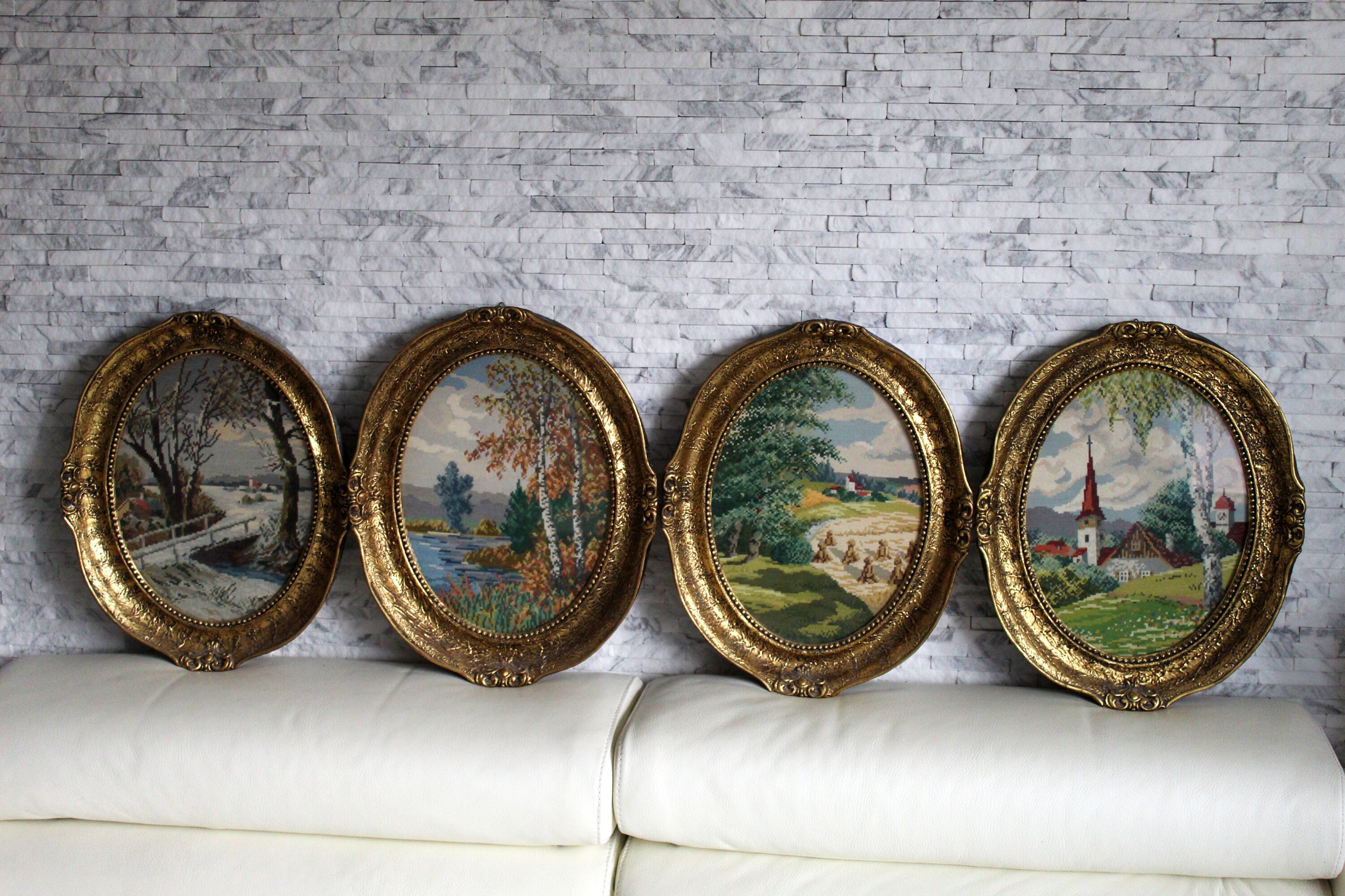 Fiber Arts Handmade Oval Gobelin Beautiful Decor for Your Wall Forest ...