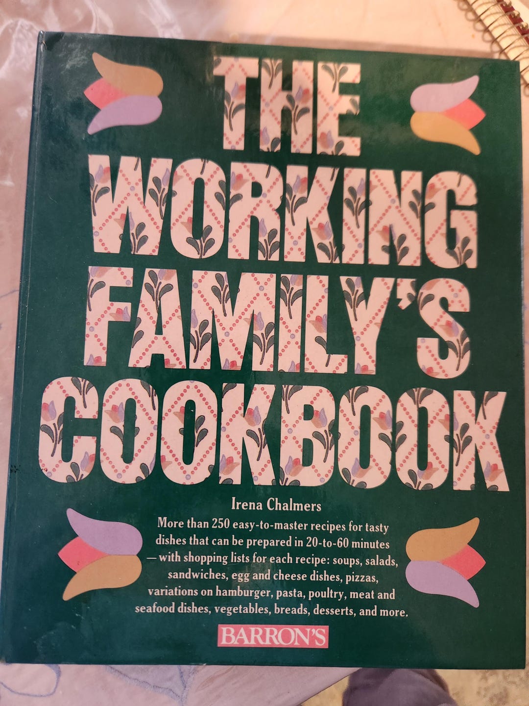 Vintage Cookbook 1990 the Working Family's Cookbook Irena Chalmers - Etsy