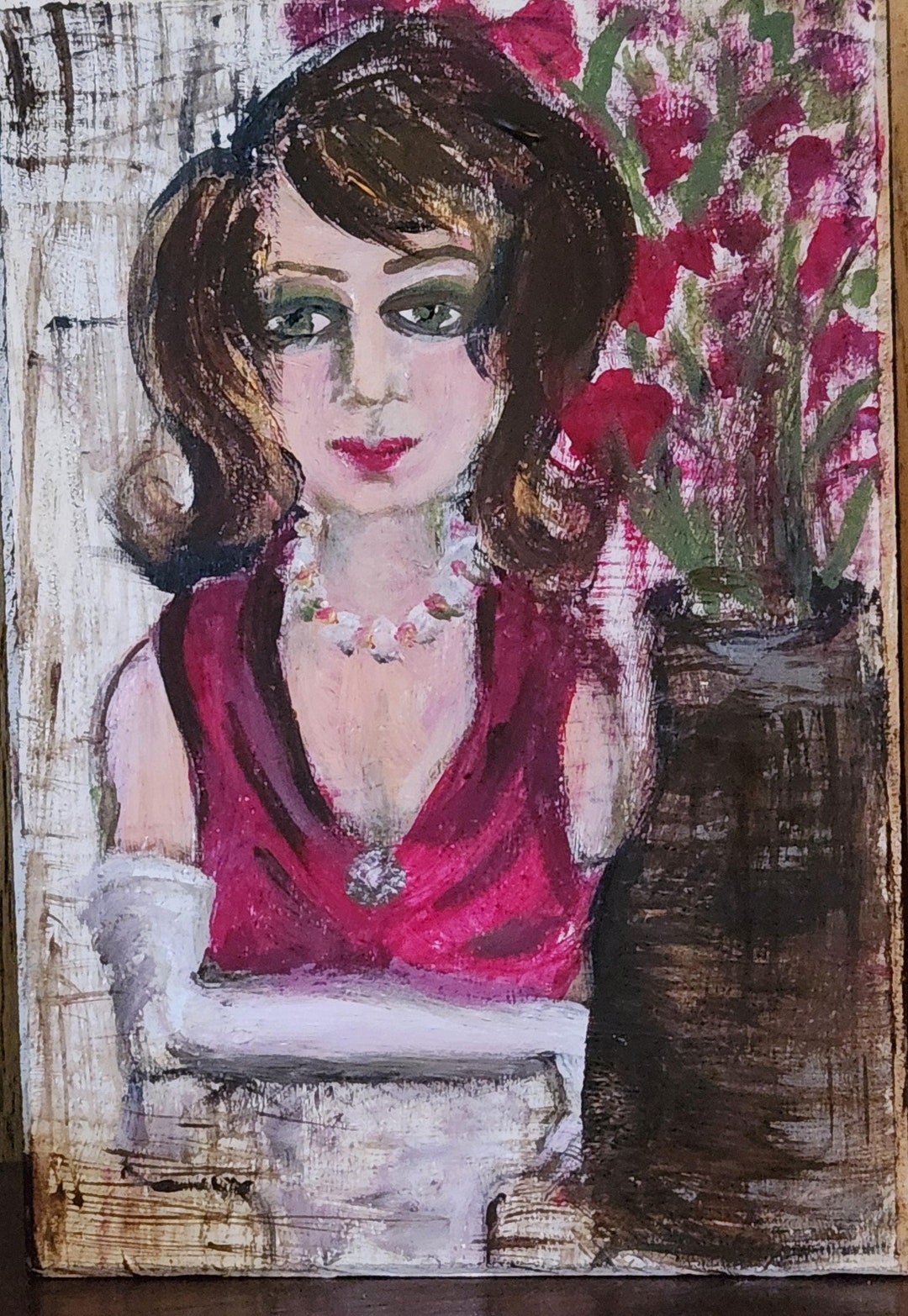 Rosalie, 1966- Original Art Female Portrait Original Art Acrylic ...