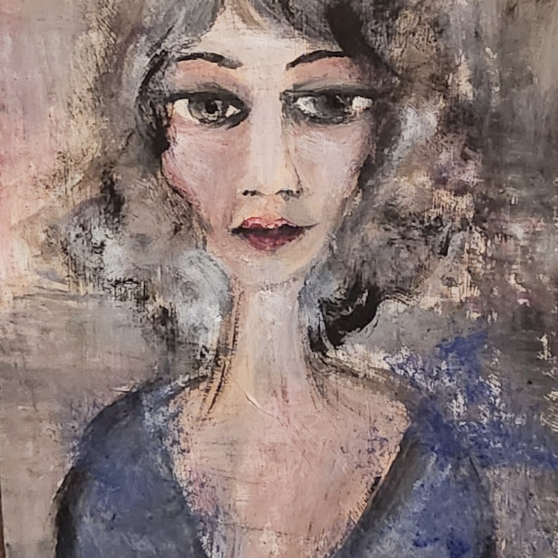 Eleonora, 1969 Original Art Female Portrait Original Art Acrylic ...