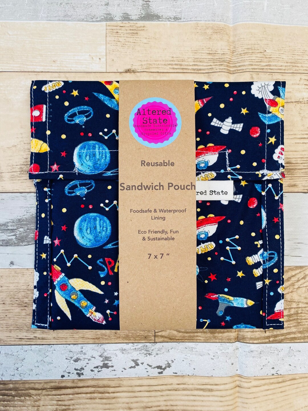 Sandwich Pouch, Reusable Food Wrap, Washable Food Wrap, Snack Pouch ...