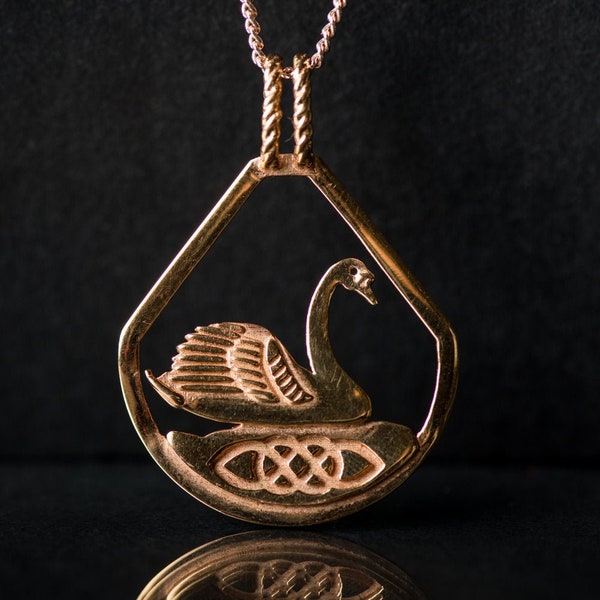 Swan Necklace - Etsy