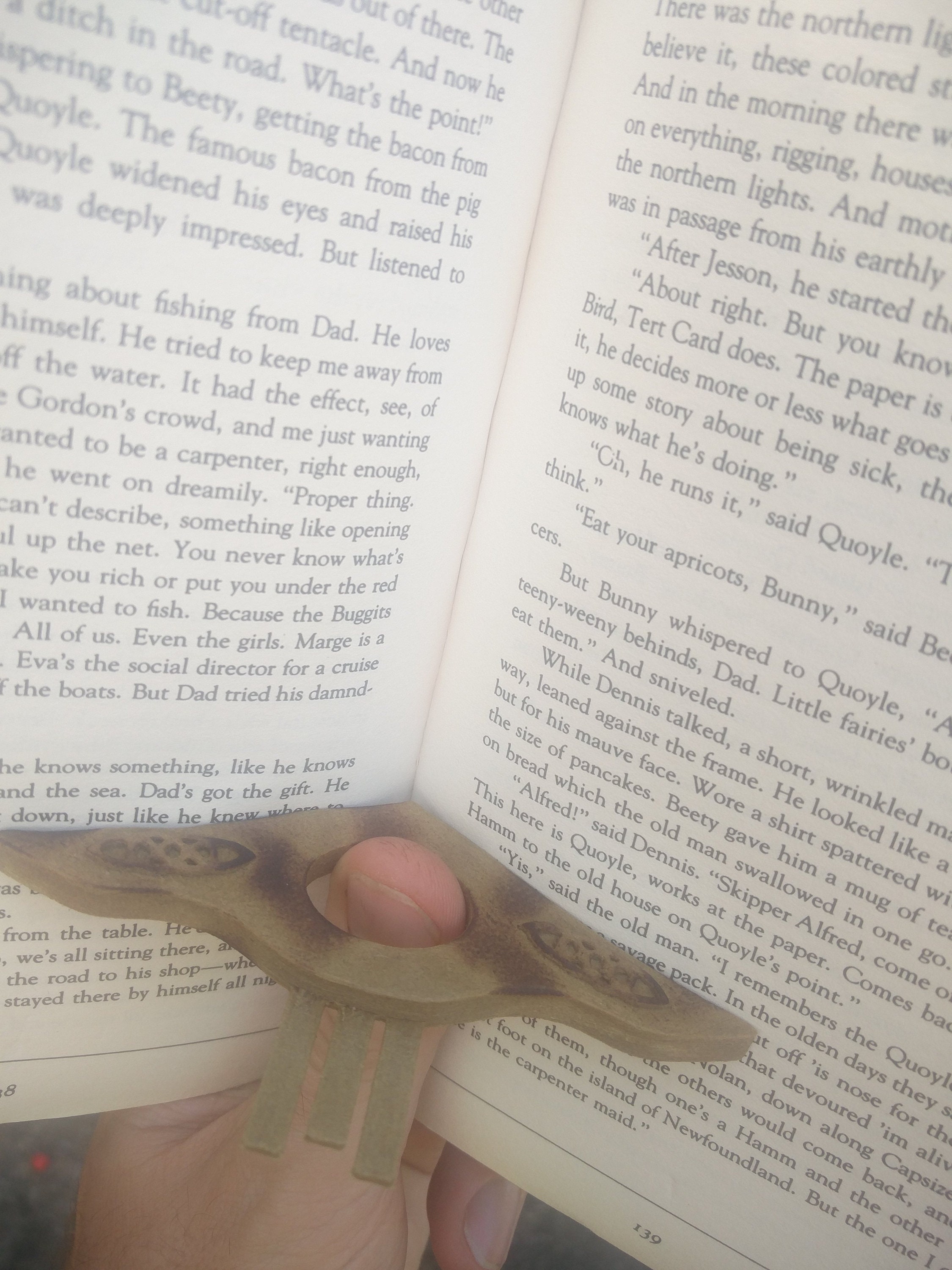 One Handed Book Holder | Thumb Page Holder | Handmade Stocking Filler ...