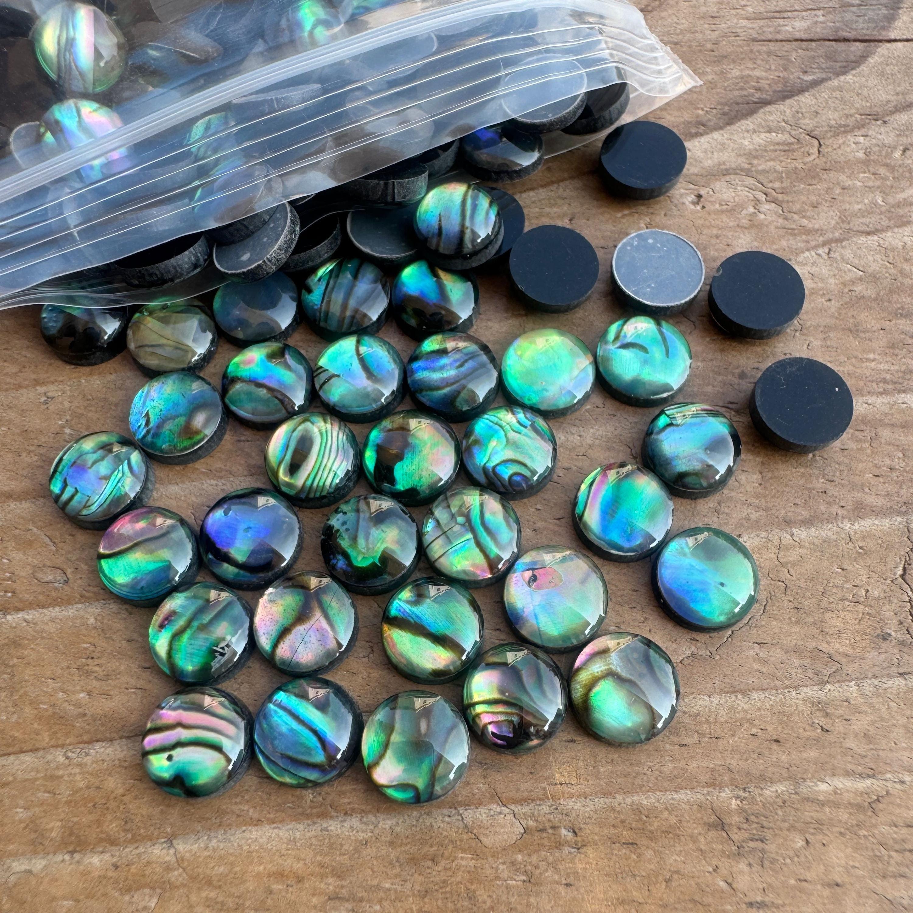 4-20mm Abalone Shell Cabochons: Calibrated Round Gemstone for Jewelry ...