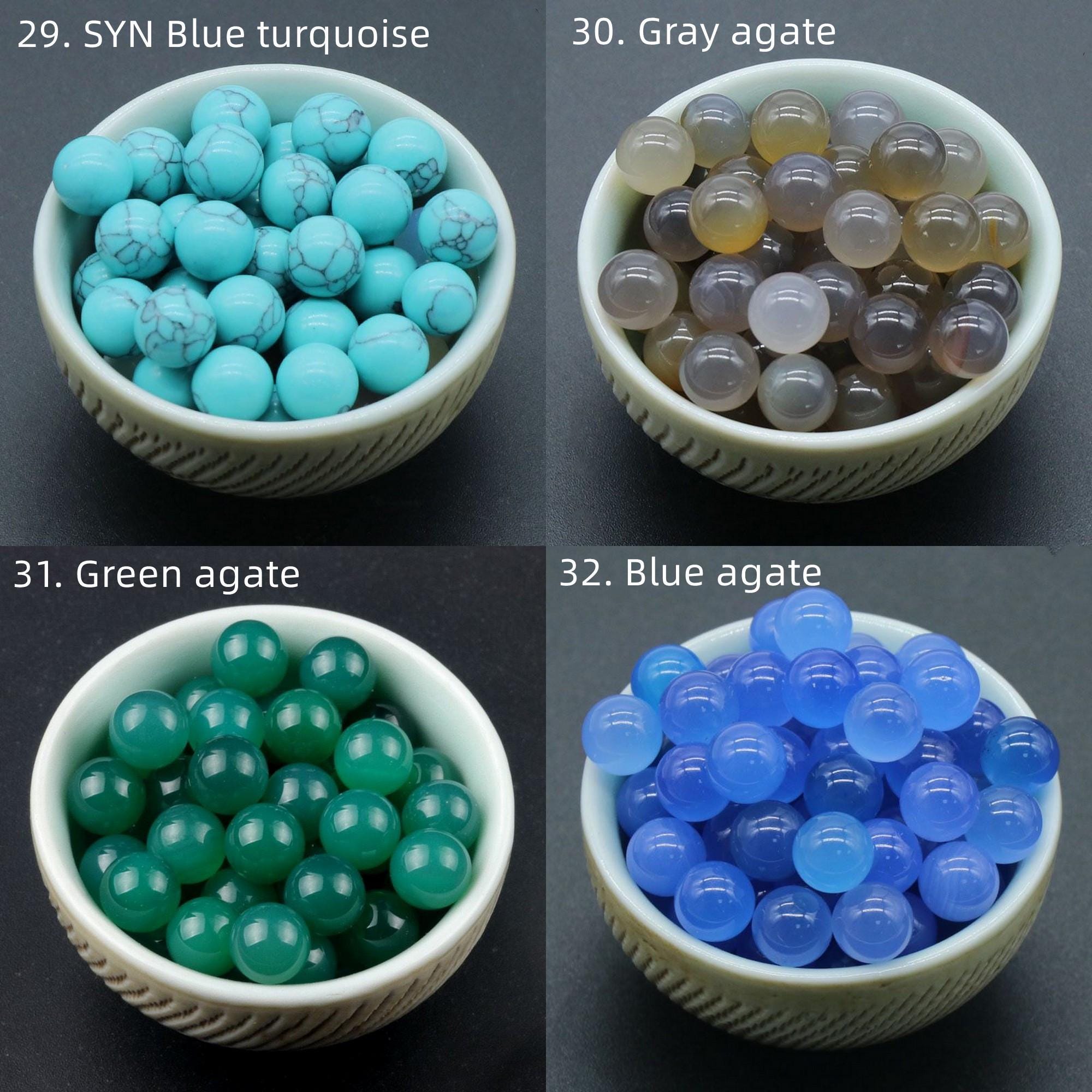8mm Undrilled Gemstone Sphere: Chakra Crystal Beads - Rose Quartz ...