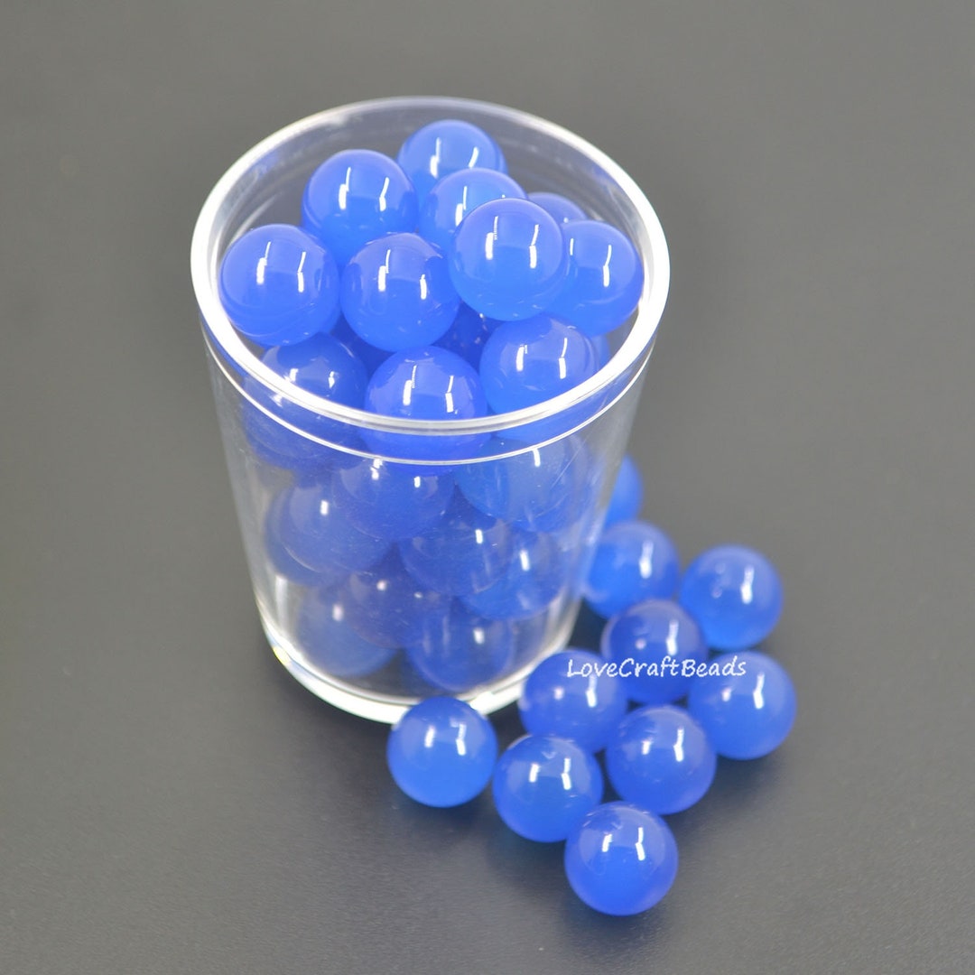 6mm 8mm 10mm 12mm Blue Agate Sphere, Round Sphere, Natural Gemstone ...