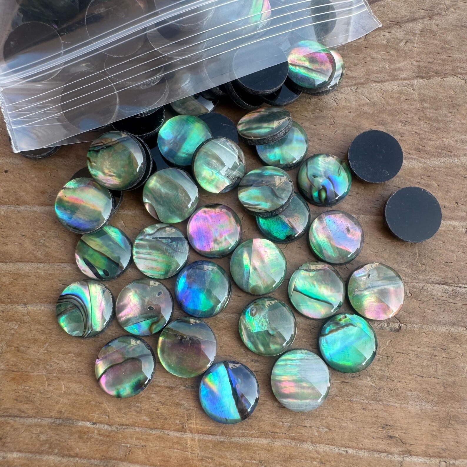 4-20mm Abalone Shell Cabochons: Calibrated Round Gemstone for Jewelry ...