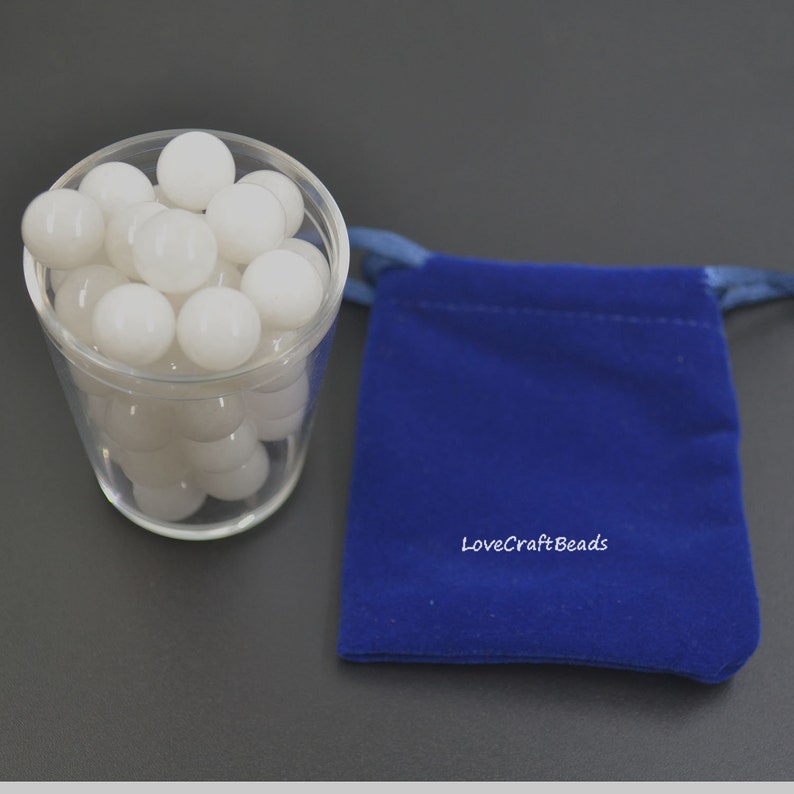 10pcs 8mm 10mm 12mm White jade sphere Round sphere Natural | Etsy