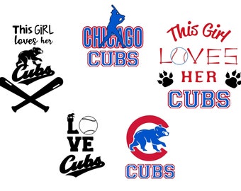 Chicago cubs svg | Etsy