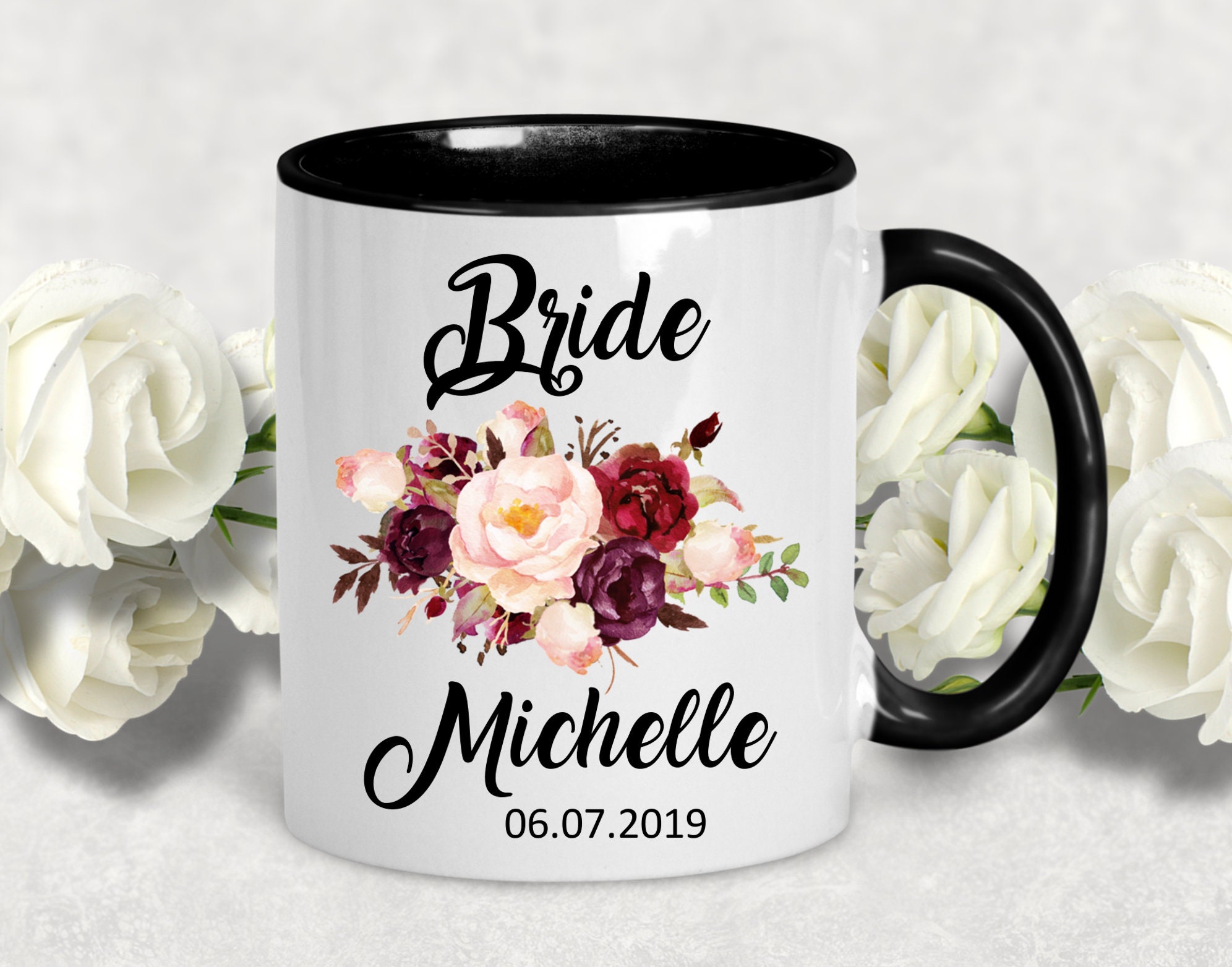 Custom Bride Mug Personalized Wedding Mug Bridal Shower | Etsy