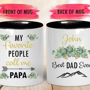 Custom Coffee Mug for Dadgift for Papamy Favorite People - Etsy