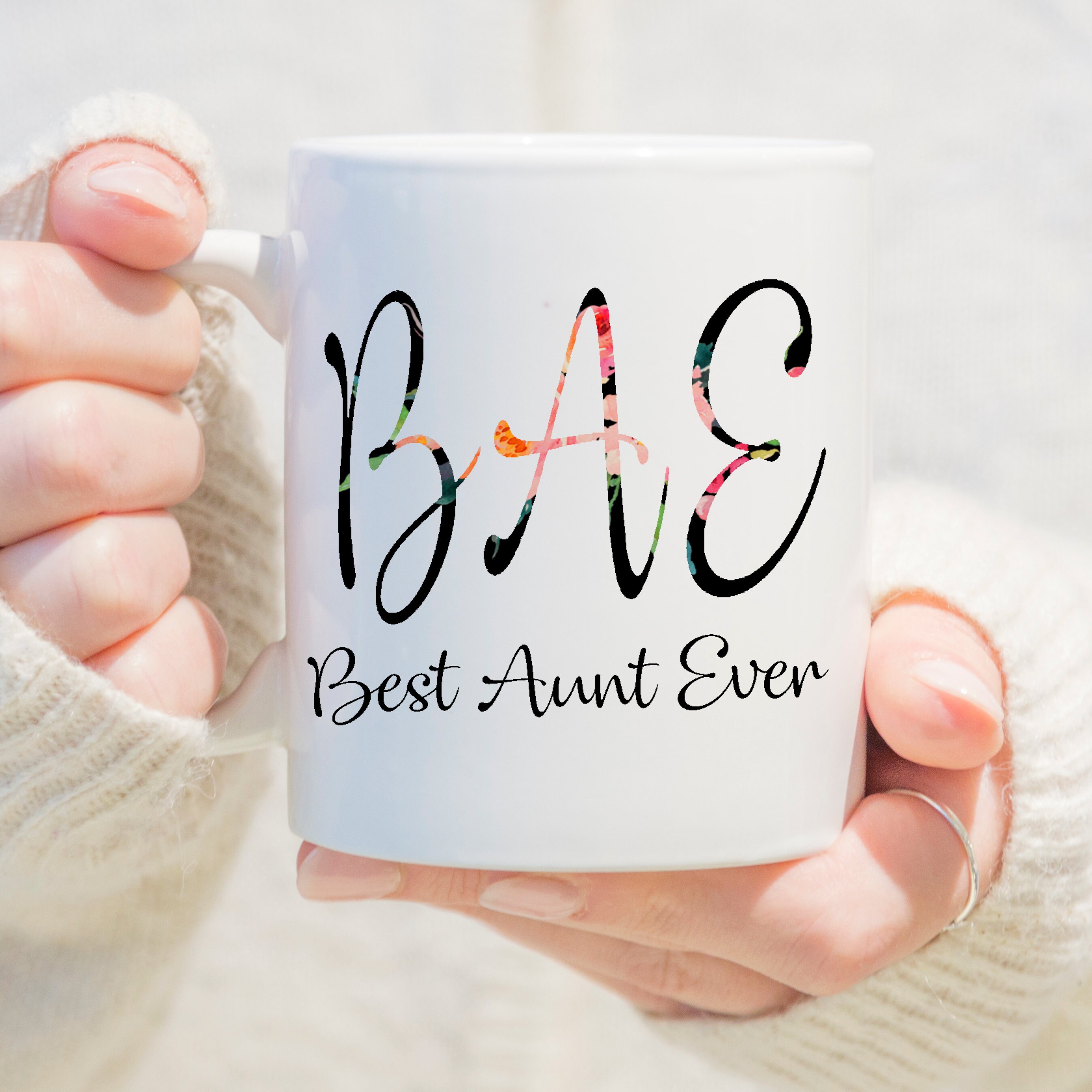 BAE Mug Best Aunt Ever Mug Pregnancy Reveal Mug Aunt Mug | Etsy