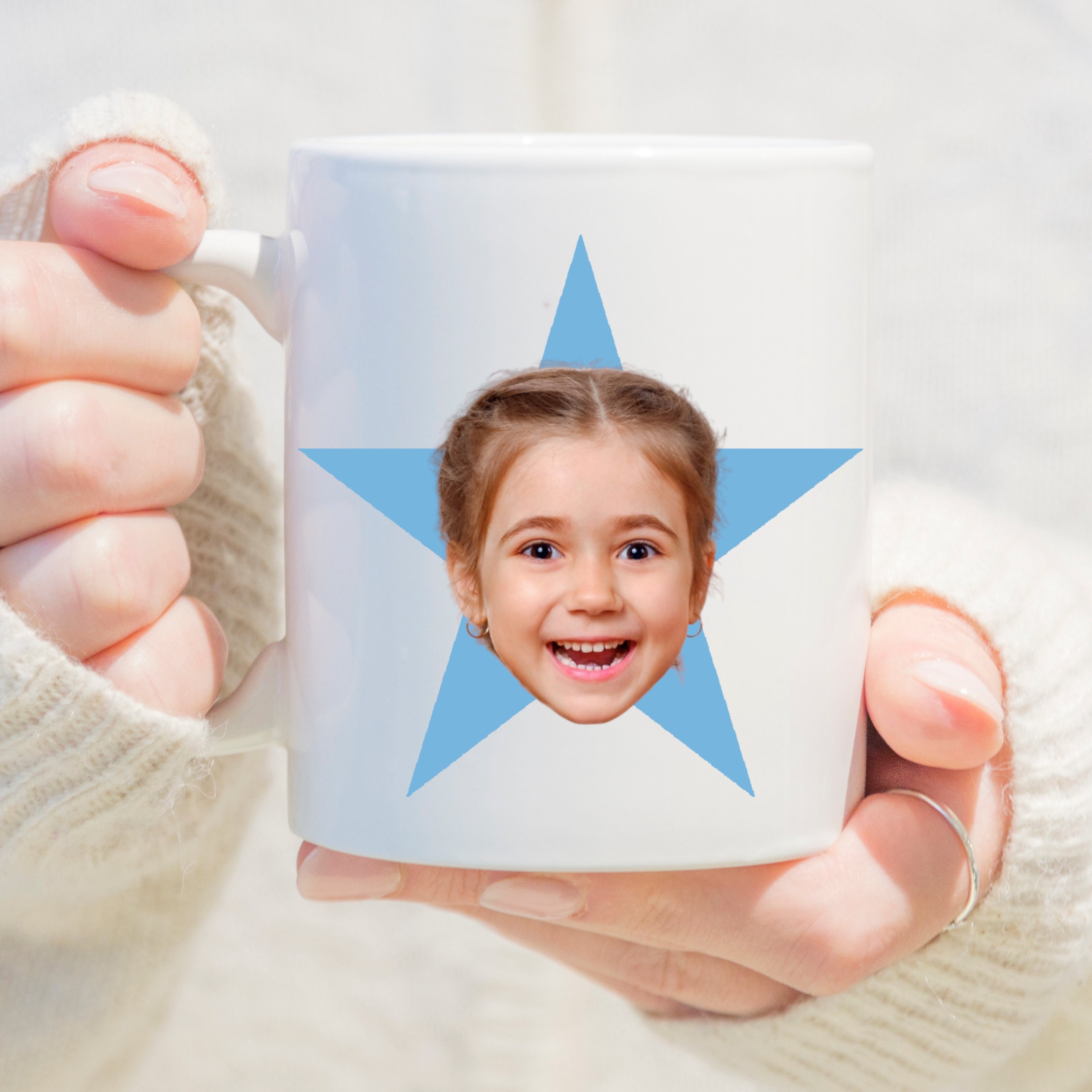 Custom Baby Face MugCustom The Office Face MugFace Star | Etsy