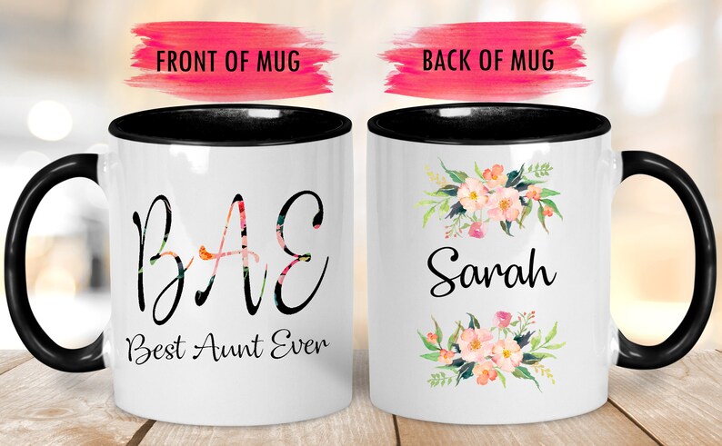 Custom BAE Mug Custom Best Aunt Ever Mug Custom Mug | Etsy