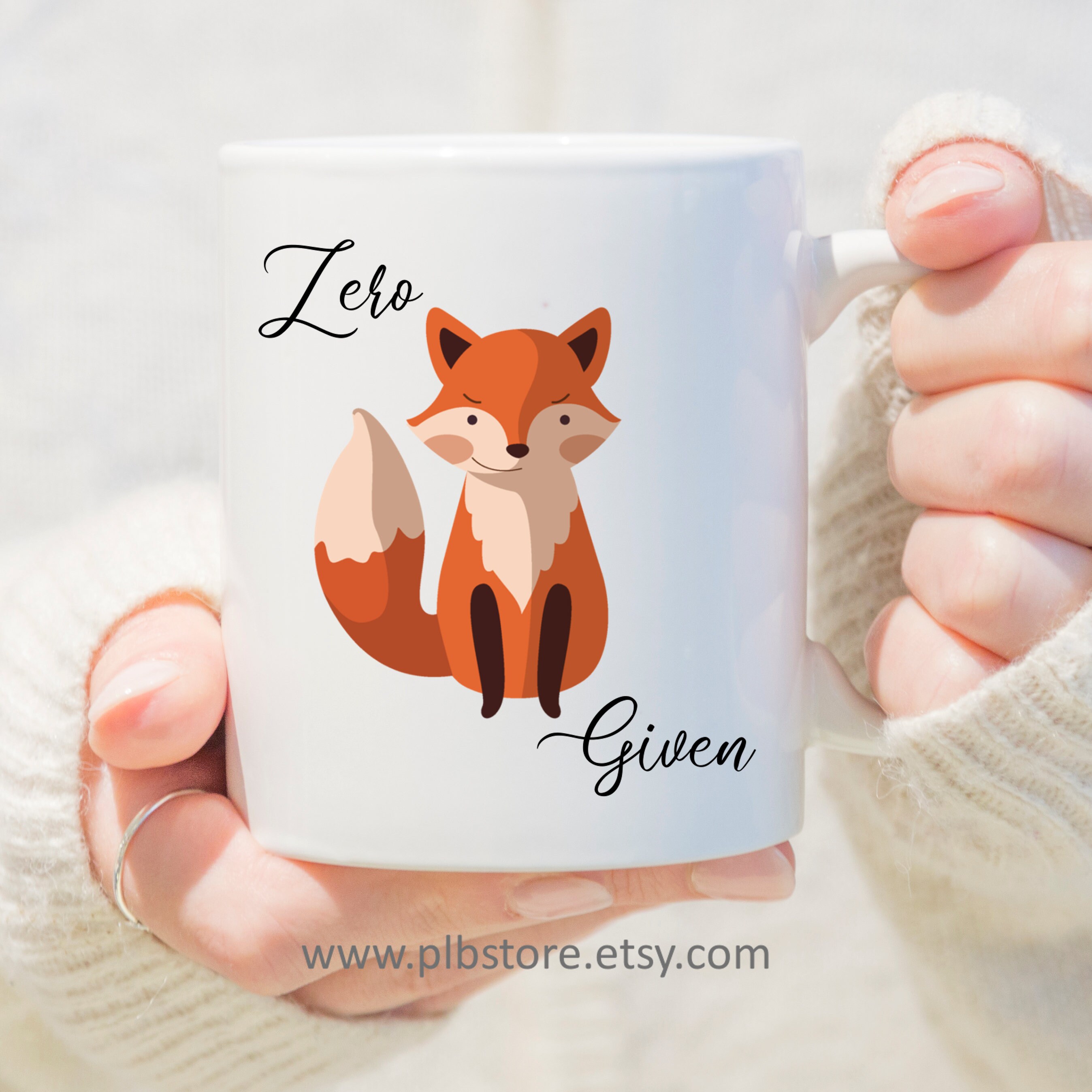Zero Fox Given Coffee Mugzero Fox Given Mugfunny Fox - Etsy
