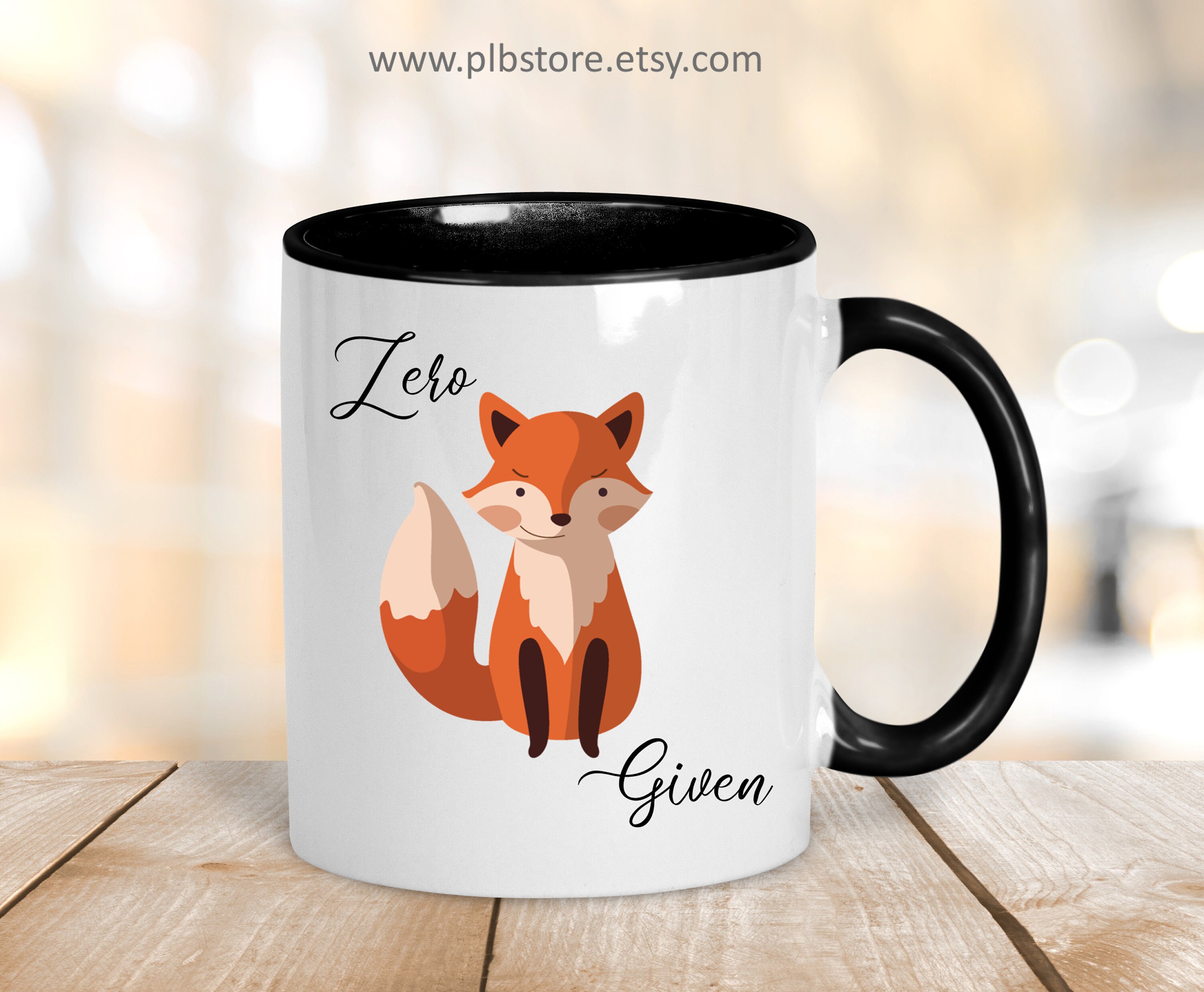 Zero Fox Given Coffee Mugzero Fox Given Mugfunny Fox - Etsy