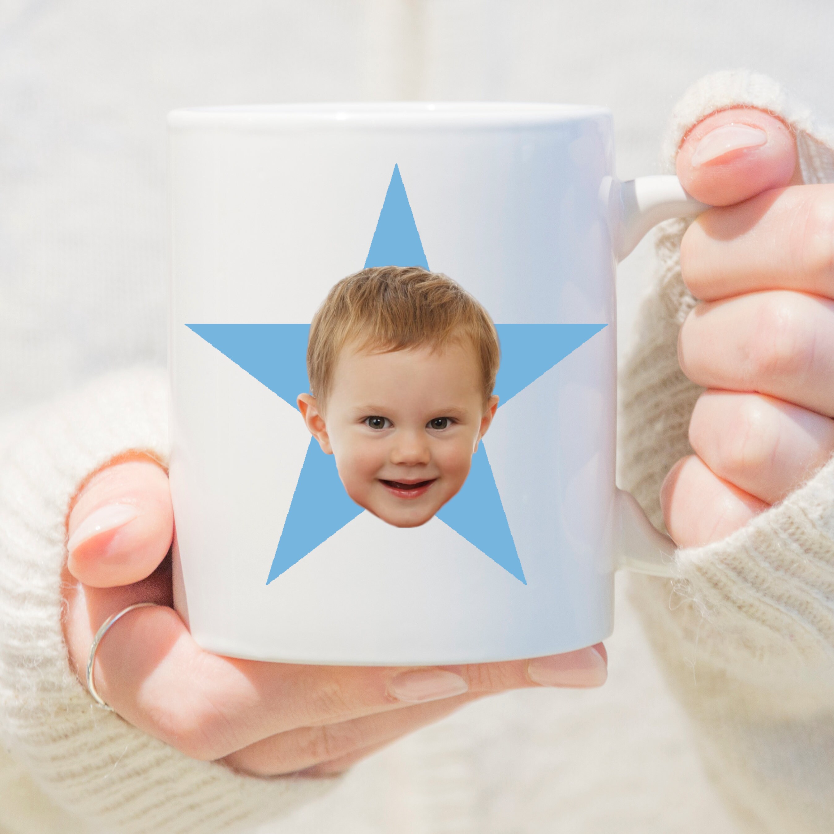 Custom Baby Face Mugthe Office Mugface Star Muggift for - Etsy