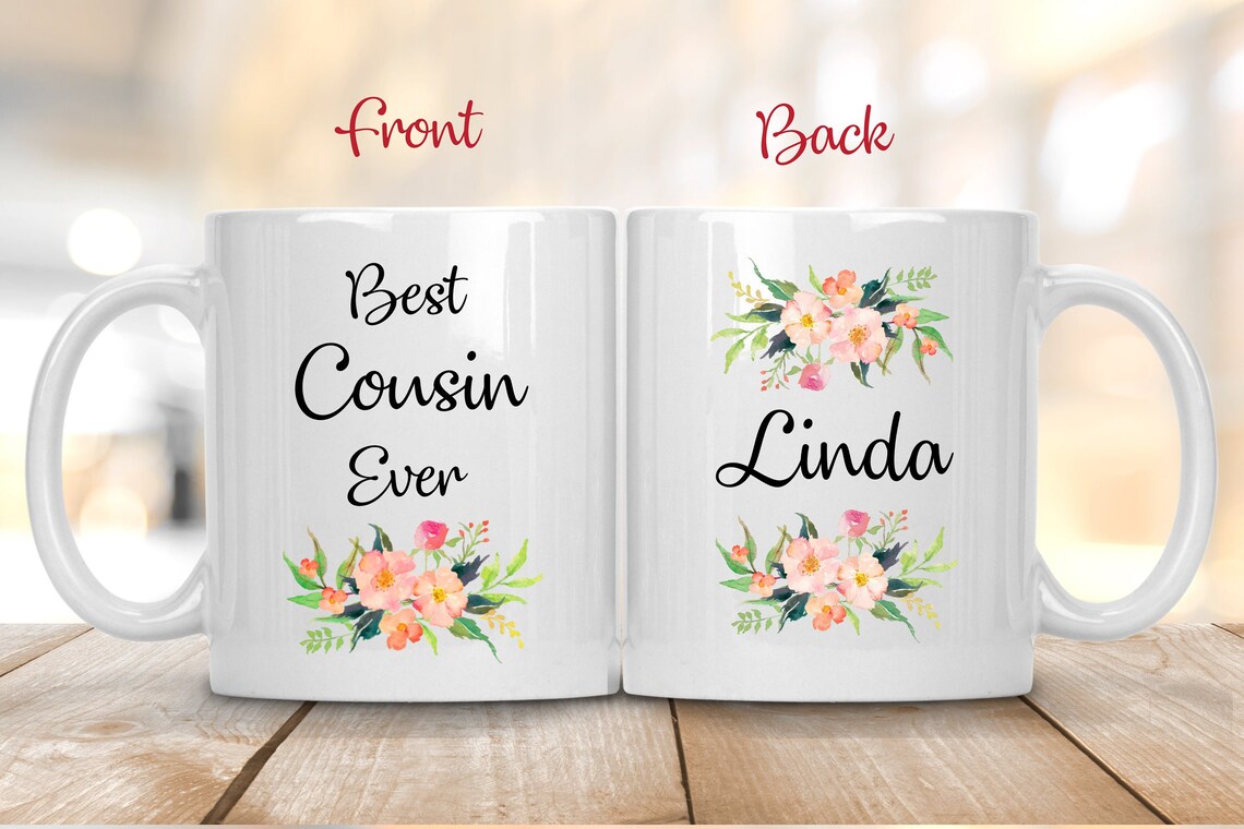 Custom Best Cousin Ever Mug Custom Mug Personalizable Cousin - Etsy