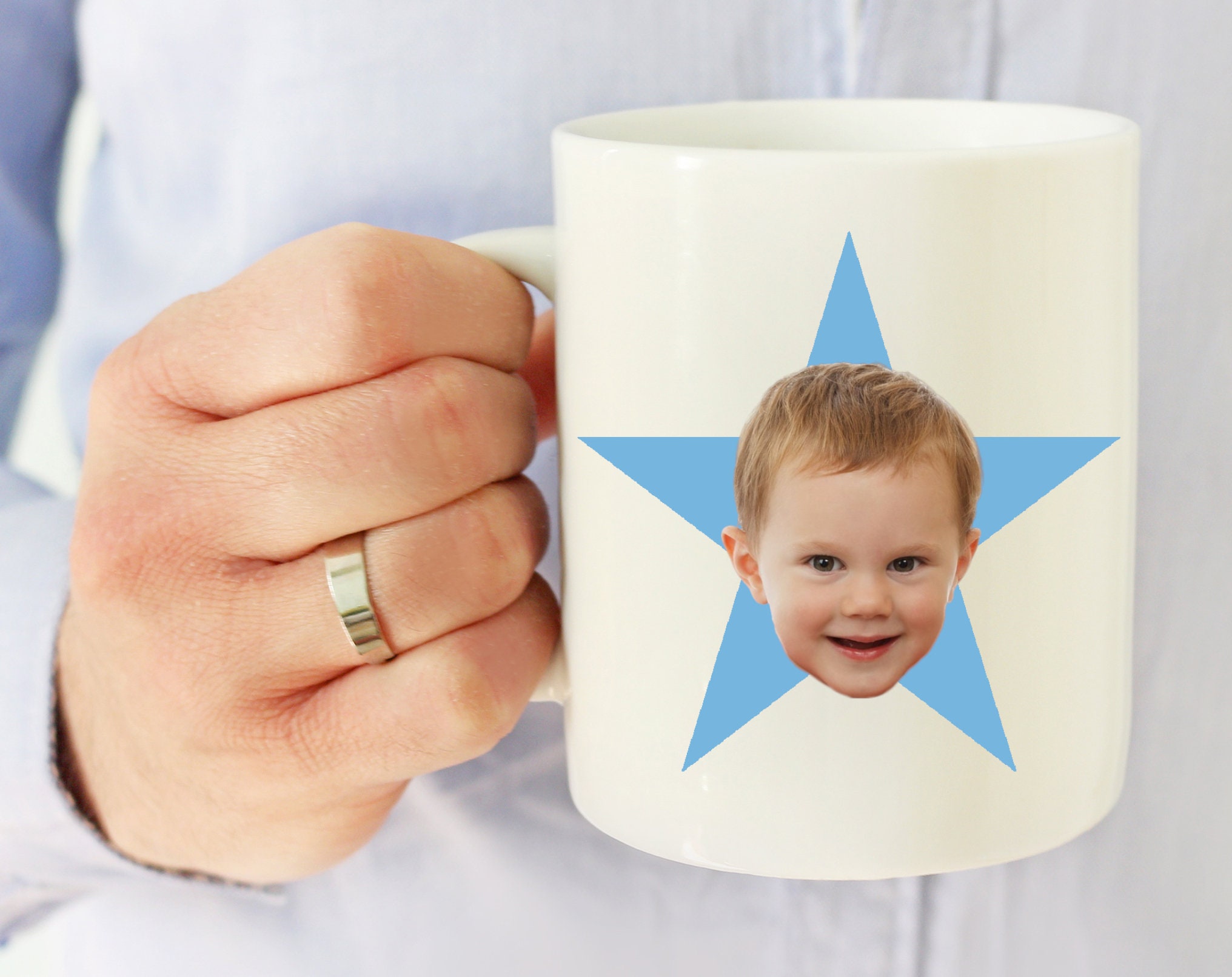 Custom Baby Face Mug,the Office Mug,face Star Mug,gift for Mom,custom ...