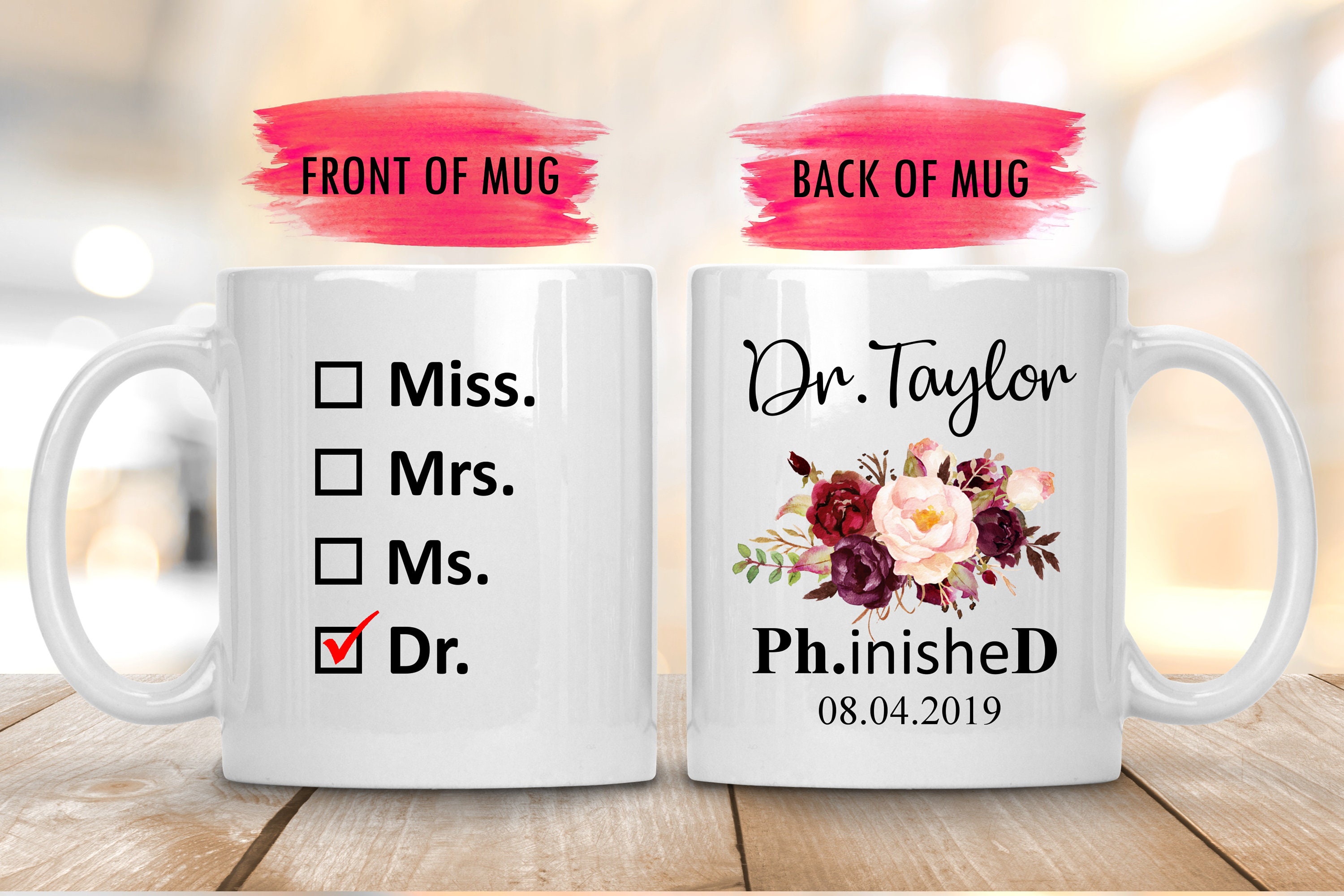 Miss. Mrs. Ms. Dr.phd Mugfunny Doctor Mugnew Doctor | Etsy