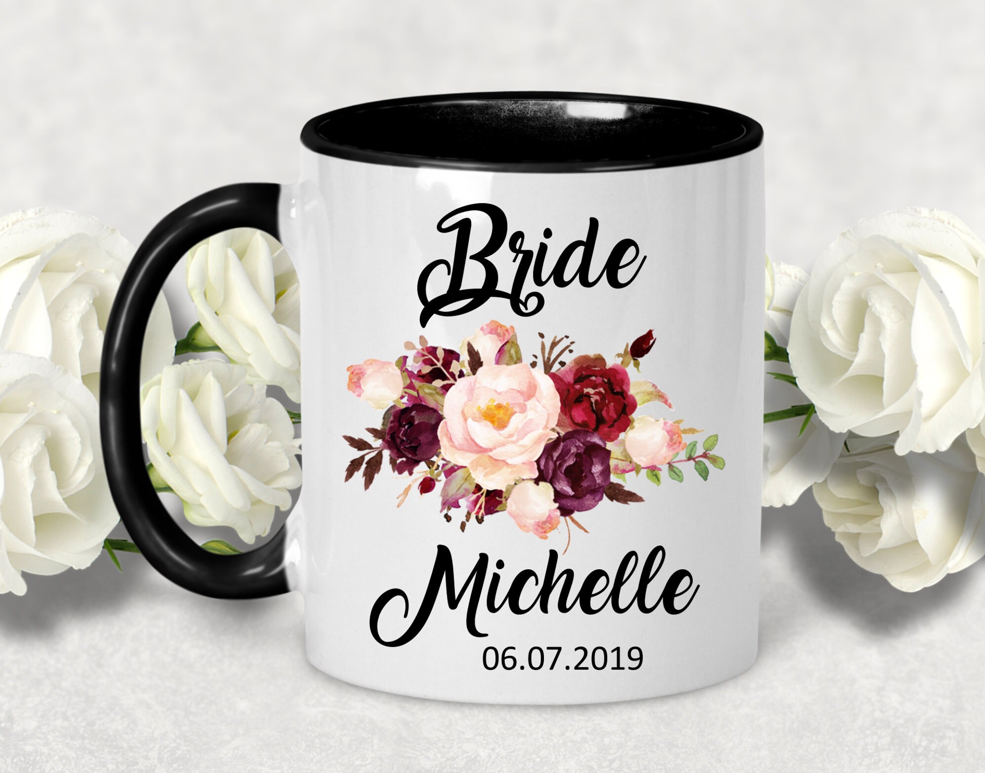 Custom Bride Mug Personalized Wedding Mug Bridal Shower | Etsy