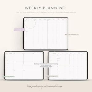 Mid Year 2023 2024 Digital Planner, Minimalist iPad Planner, Goodnotes ...