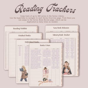 Digital Reading Journal, Digital Reading Planner, Reading Digital ...