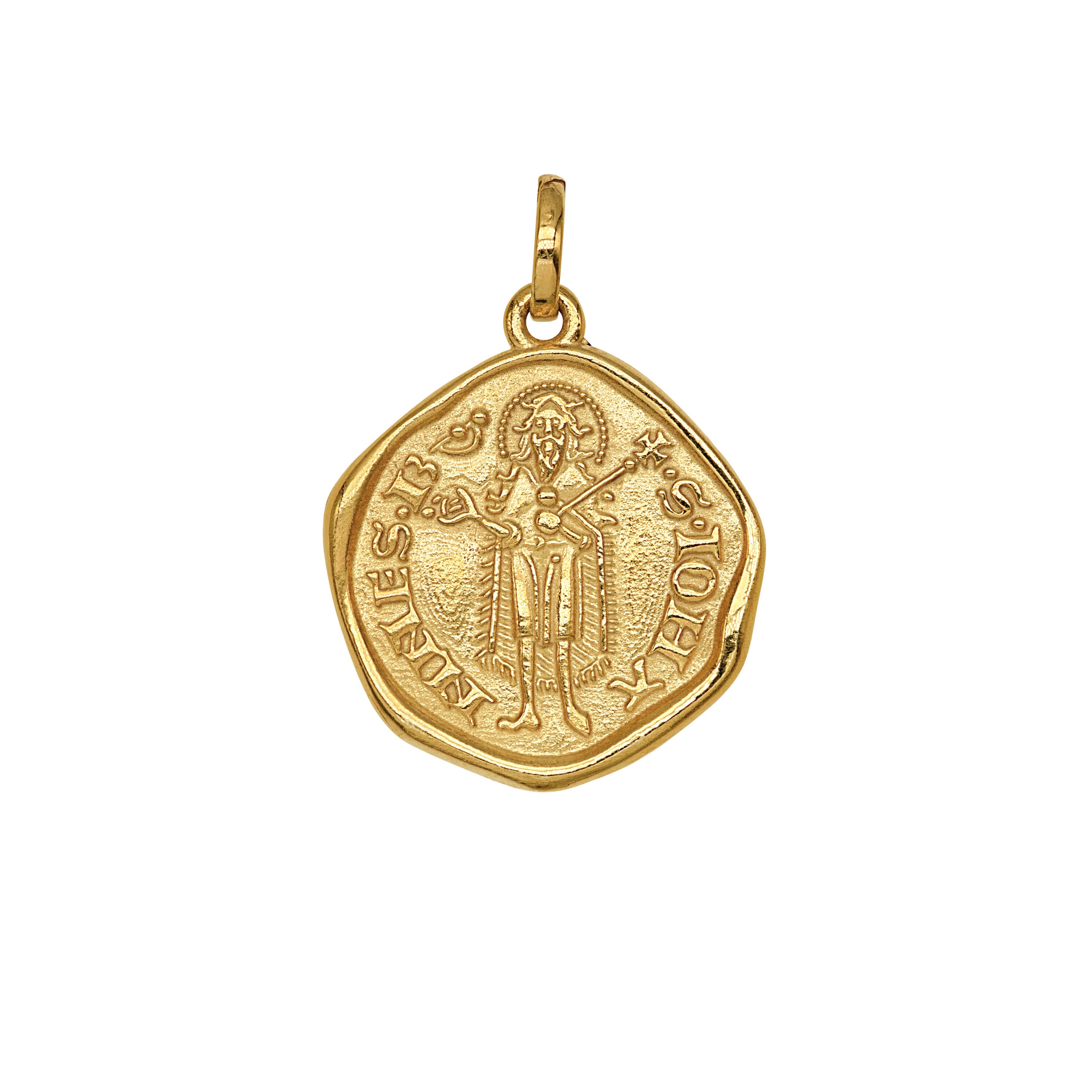 Florin of Florence Lucky Coin Pendant Talisman in 18kt Gold - Etsy