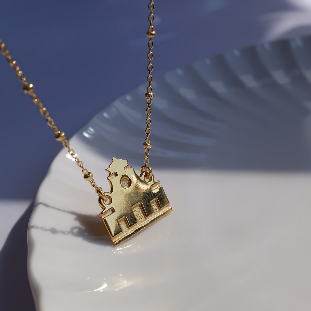 Santo Spirito Florence Necklace in Sterling Silver or 18kt Gold Plated ...