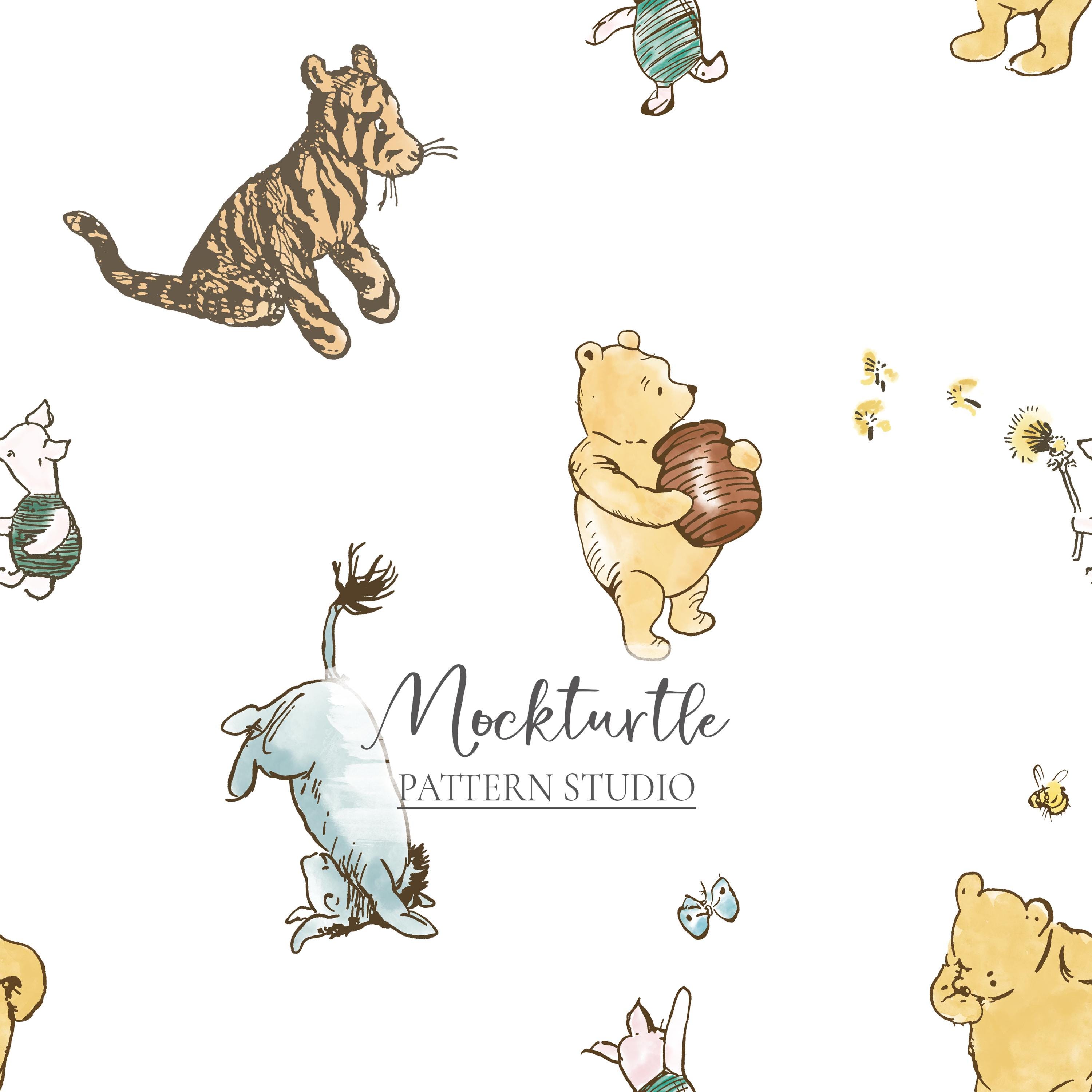 Classic Winnie the Pooh Seamless Pattern | Piglet Eeyore Tigger ...