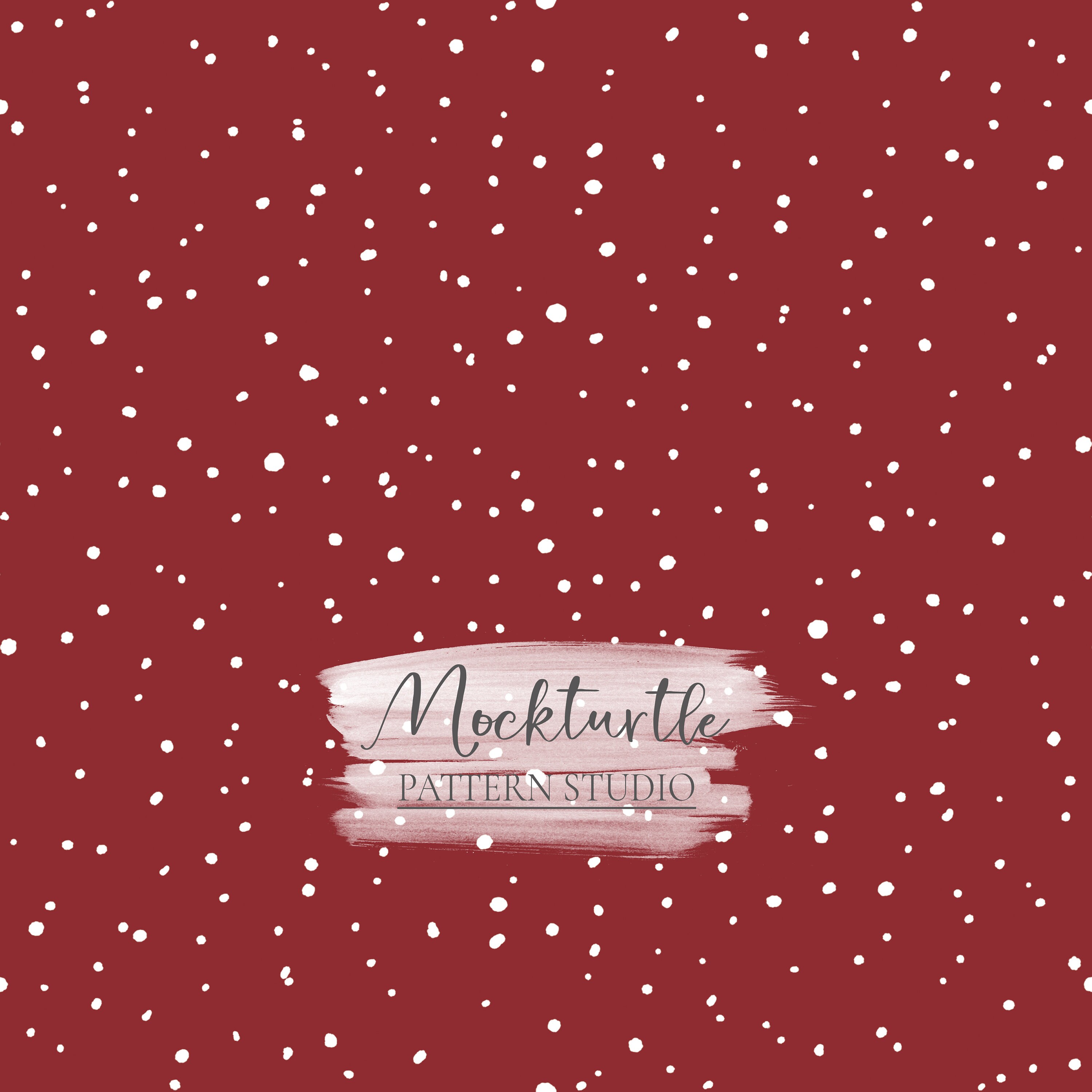 Winter Snow Seamless Pattern | Red Pattern | Winter Snow | Winter ...