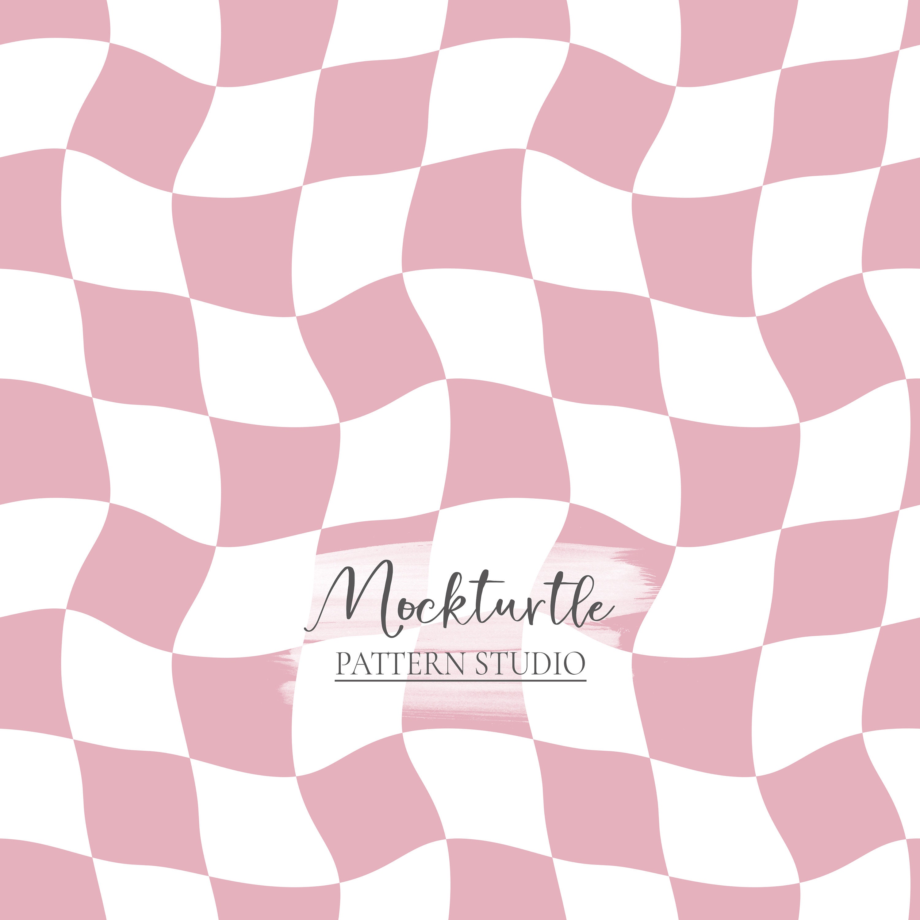 Wavy Check Pattern | Pink Checkerboard | Retro Wavy Check | Checkered ...