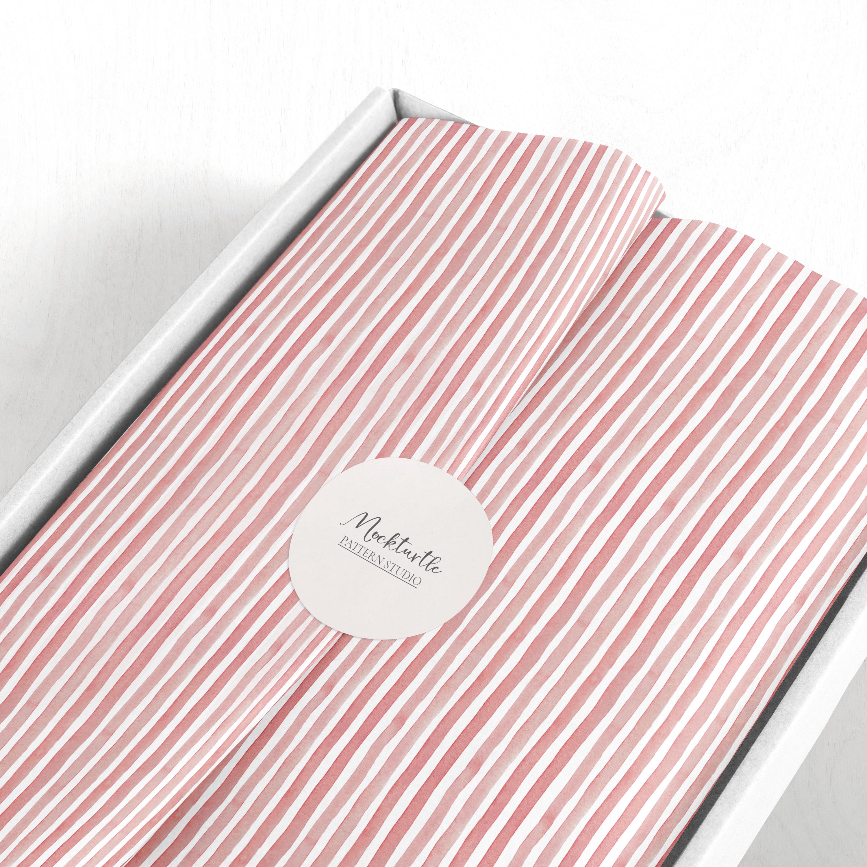 Watercolour Red Wide Stripe Pattern | Wide Stripes Pattern | Striped ...