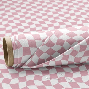 Wavy Check Pattern | Pink Checkerboard | Retro Wavy Check | Checkered ...
