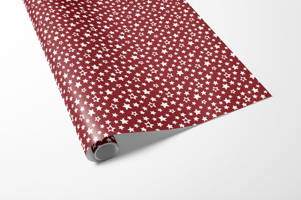 Christmas Stars Seamless Pattern | Red Pattern | Winter Stars | Winter ...