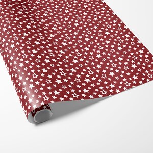 Christmas Stars Seamless Pattern | Red Pattern | Winter Stars | Winter ...