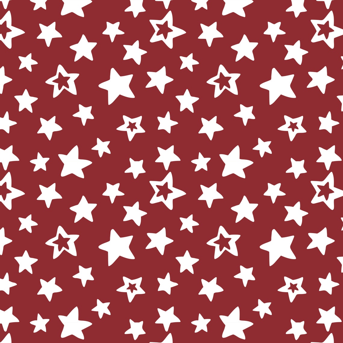 Christmas Stars Seamless Pattern | Red Pattern | Winter Stars | Winter ...