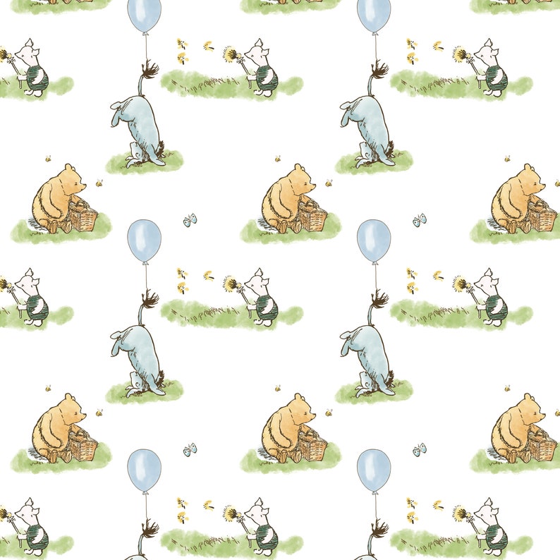 Classic Winnie the Pooh Seamless Pattern | Winnie the Pooh Piglet ...
