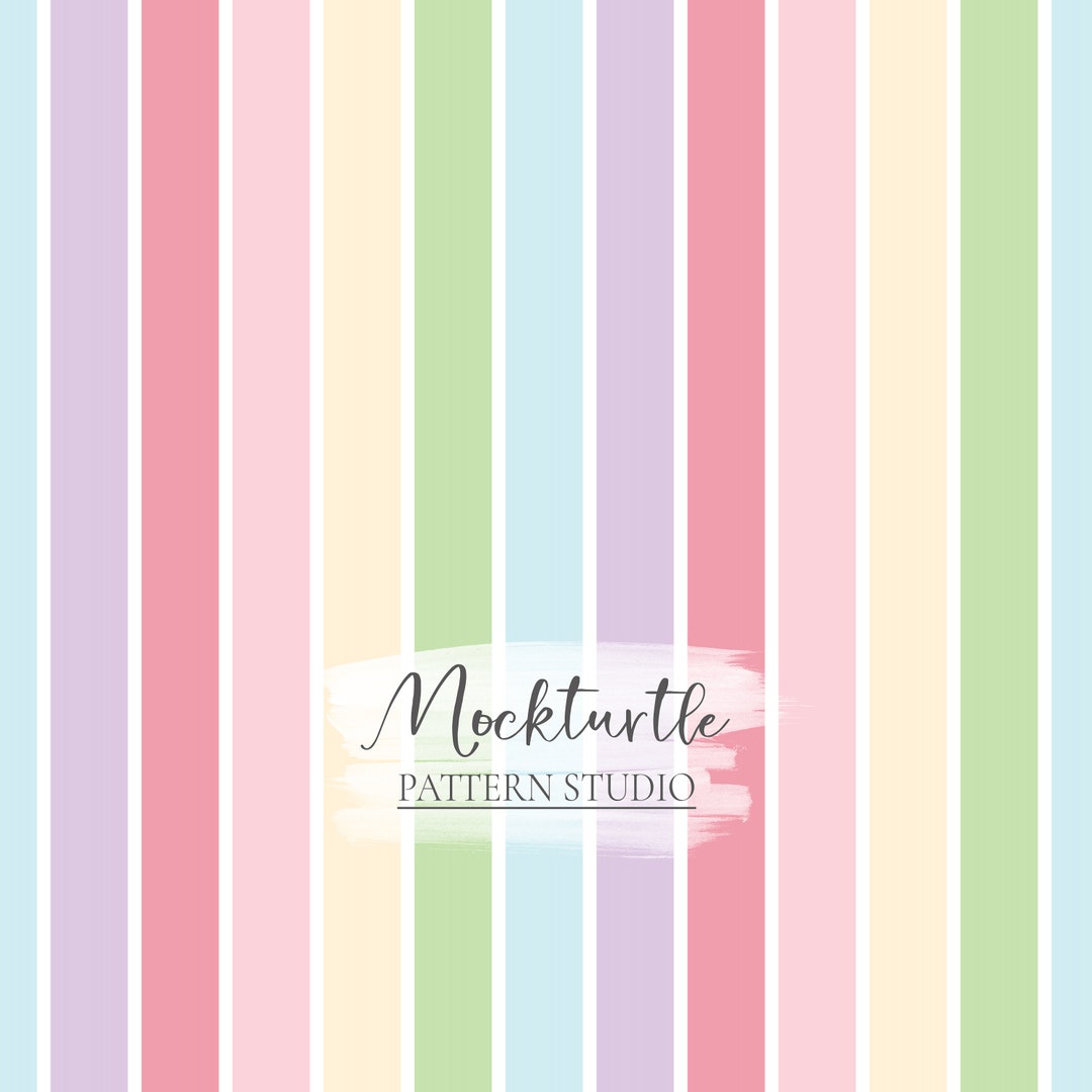 Easter Seamless Pattern | Pastel Easter Stripes Pattern | Easter Stripes Surface Pattern ...