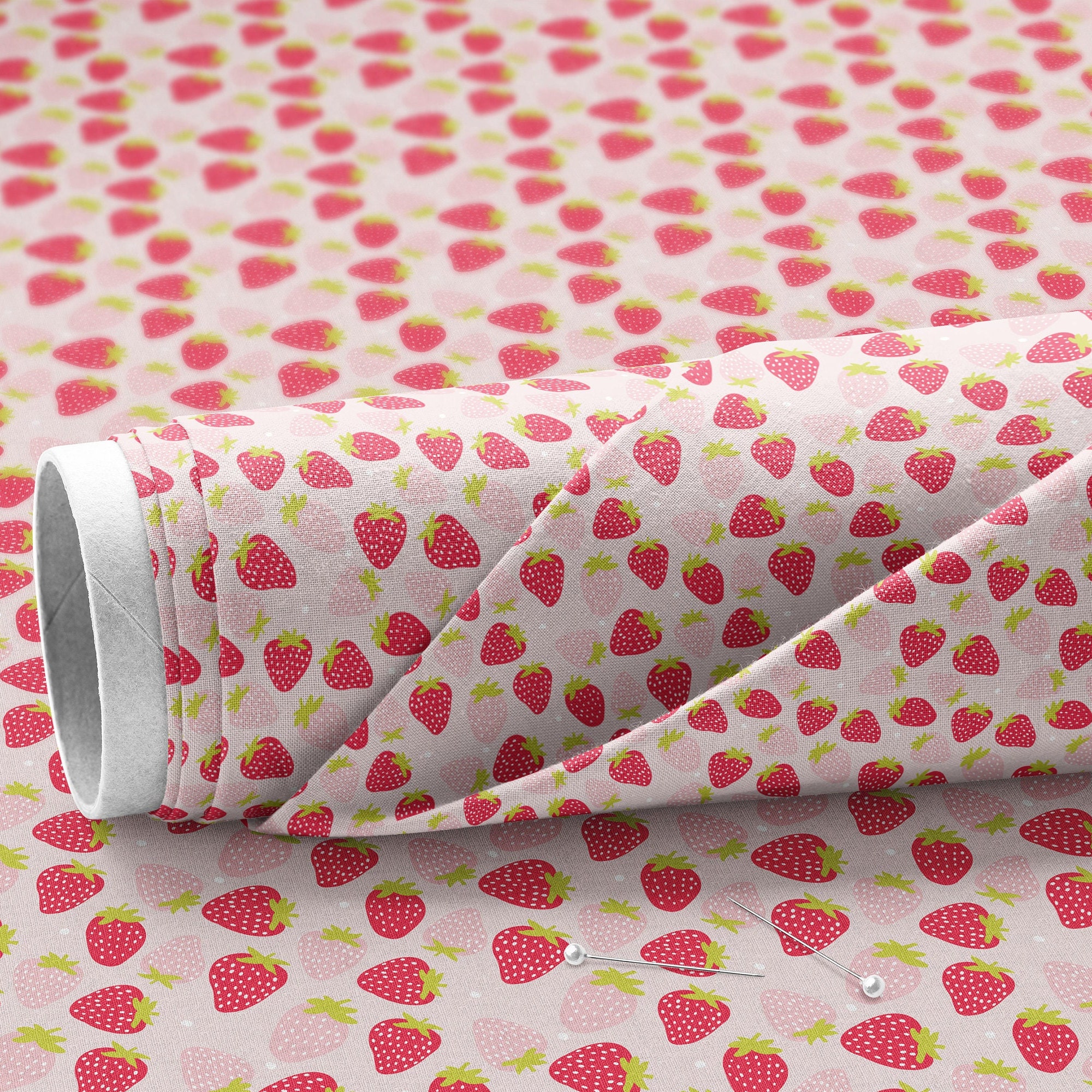 Strawberry Seamless Pattern Fruit Pattern Strawberry Surface Pattern Summer Pattern Commercial ...