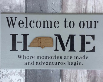 Caravan Welcome Sign - Etsy UK