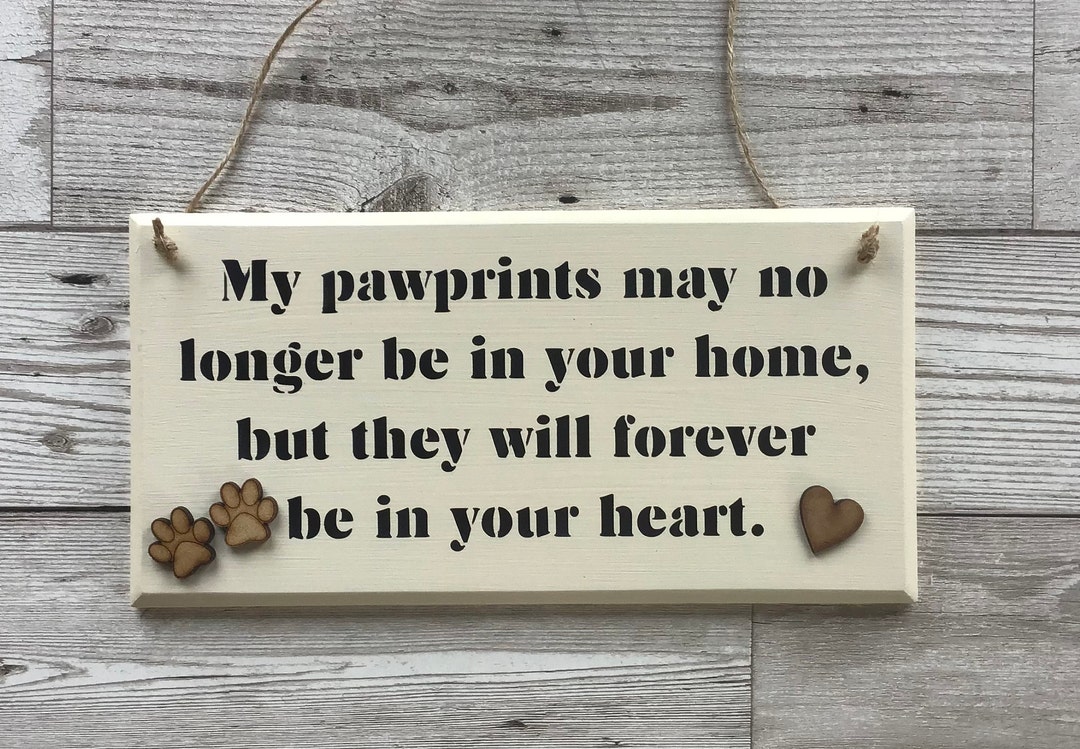 Wooden Dog Sign,loss of Dog,dog Sympathy,losing a Pet,over the Rainbow ...