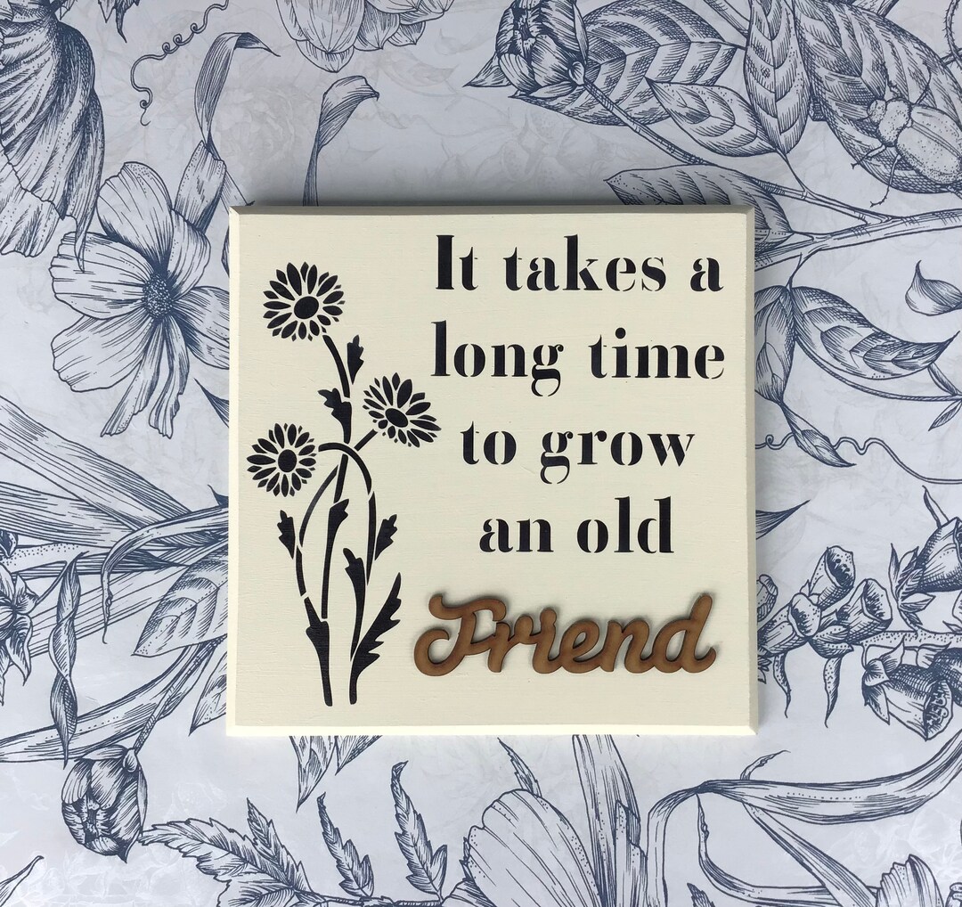 Wooden Friend sign,Friendship gift,best friends,old friends,gift for ...
